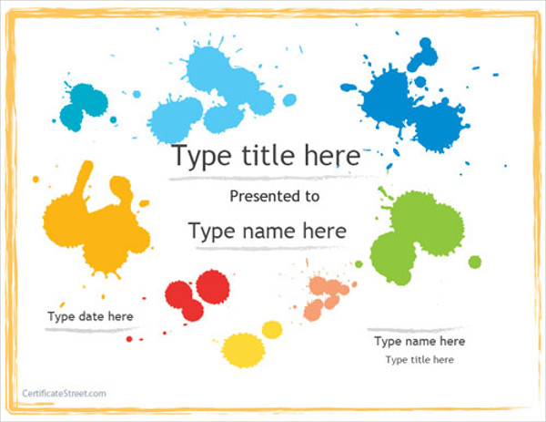 Certificate Art Certificates Templates Free