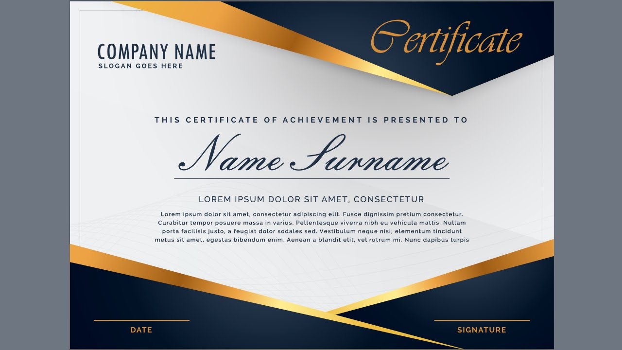 Certificate Design Images Certificates Templates Free