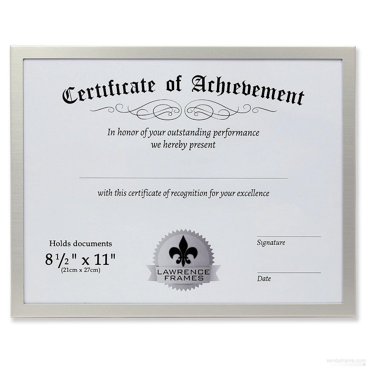 Certificate Size Certificates Templates Free